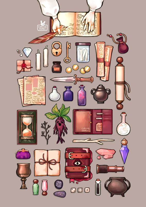 A5 Print | Wizard Things – whiterabbitcafe