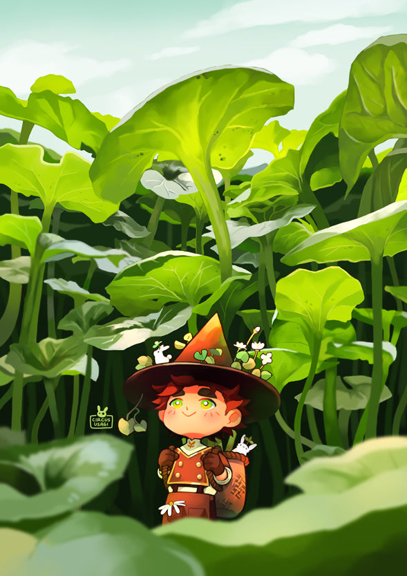 A5 Print | Forest of giant flora – whiterabbitcafe